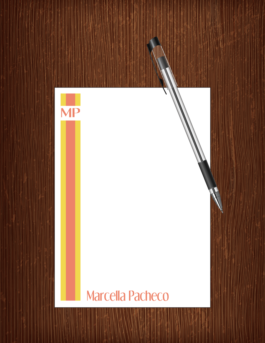 Marcella Pacheco - 5x7 Personalized Notepad – WaterMark Stationers
