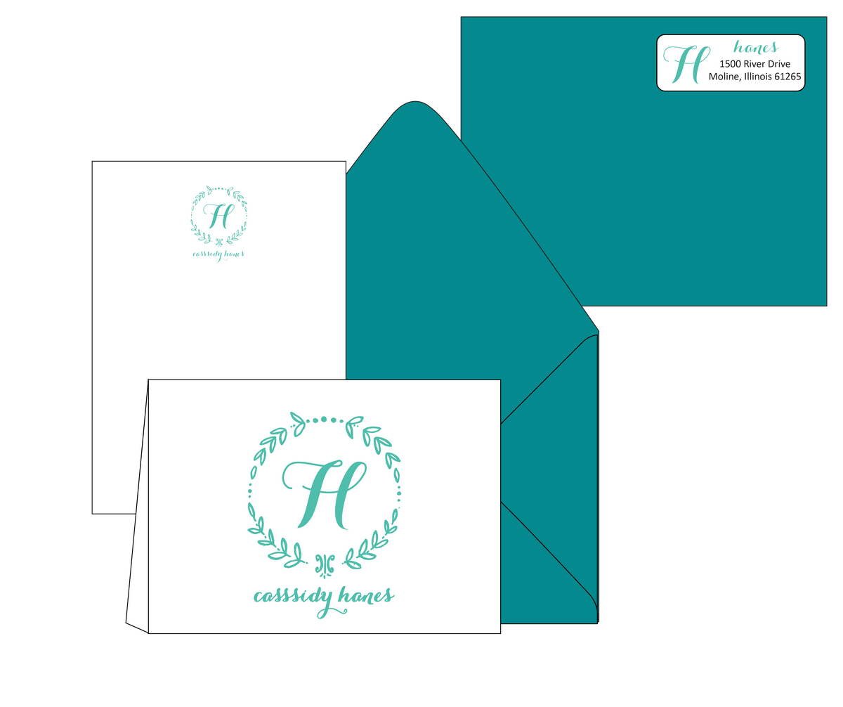 Cassidy Hanes - Return Address Label – WaterMark Stationers