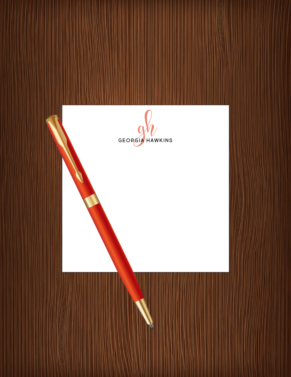 Georgia Hawkins- Personalized Memo Cube – WaterMark Stationers