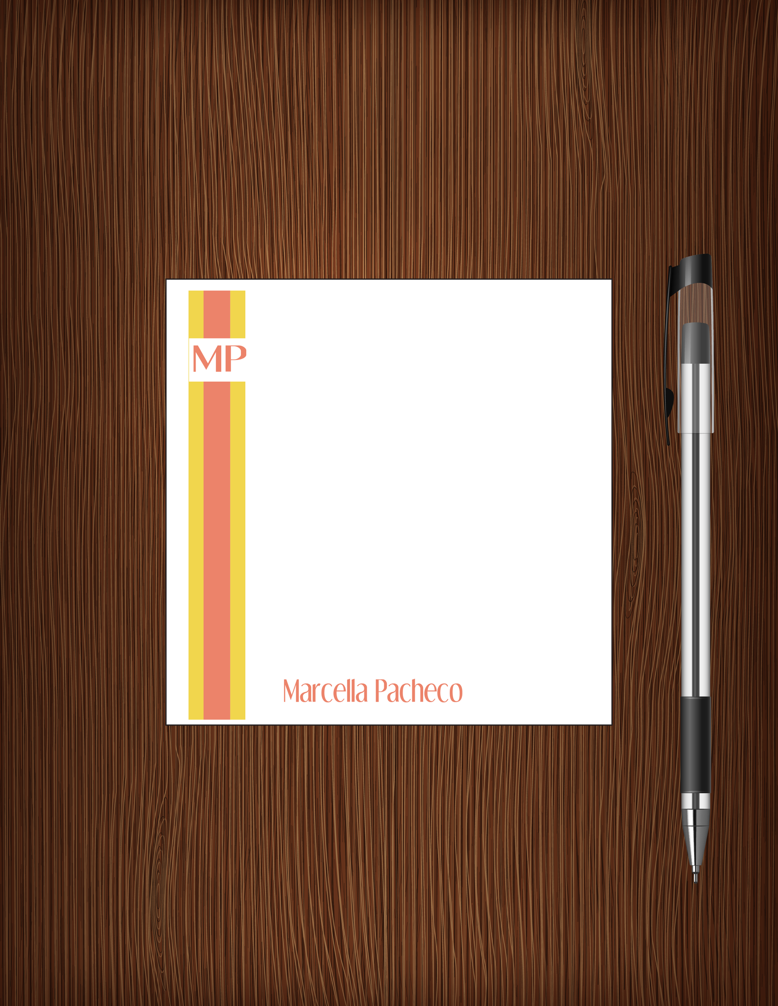 Marcella Pacheco - Personalized Memo Cube – WaterMark Stationers