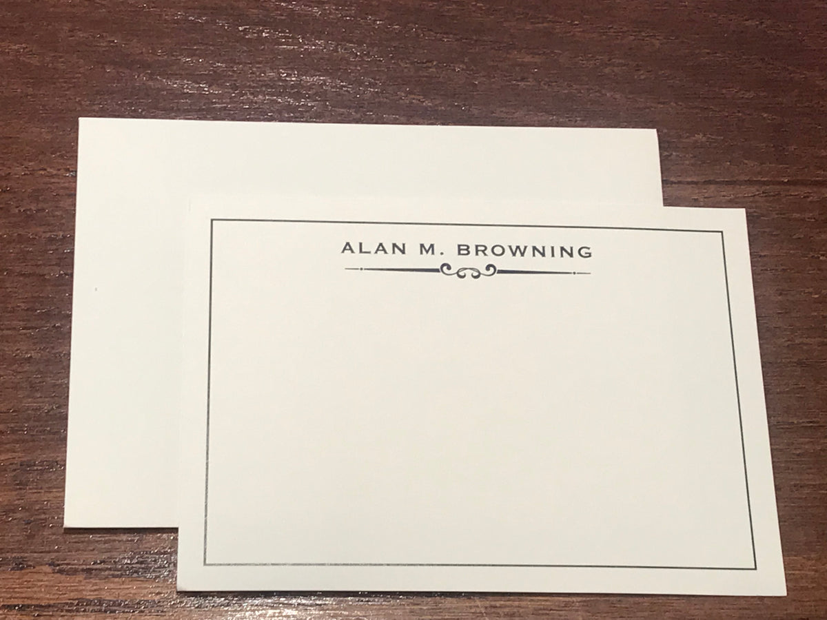 Alan M. Browning - Personalized Stationery – WaterMark Stationers